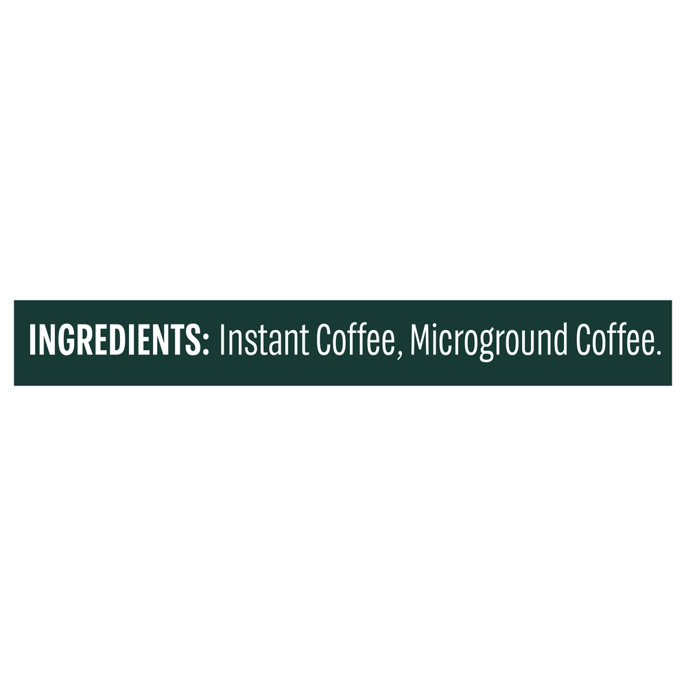 Starbucks Dark Roast Premium Instant & Microground Coffee-Ingredients
