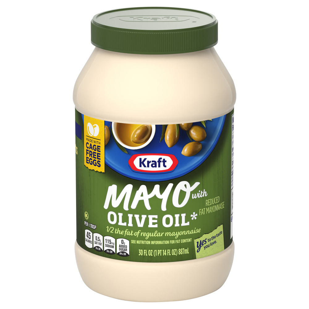 Kraft Mayo Mayonnaise, Reduced Fat, Olive Oil-Main