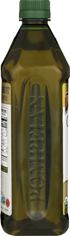 Pompeian Olive Oil, Organic, Extra Virgin, Robust-Planogram-Left