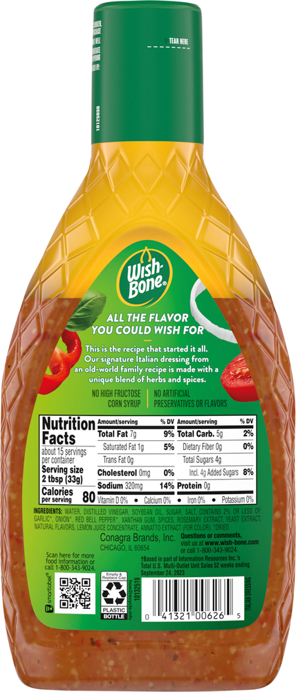 Wish-Bone Italian Dressing-Planogram-Back