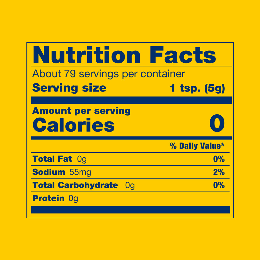 French's Classic Yellow Mustard-Nutrition-Facts