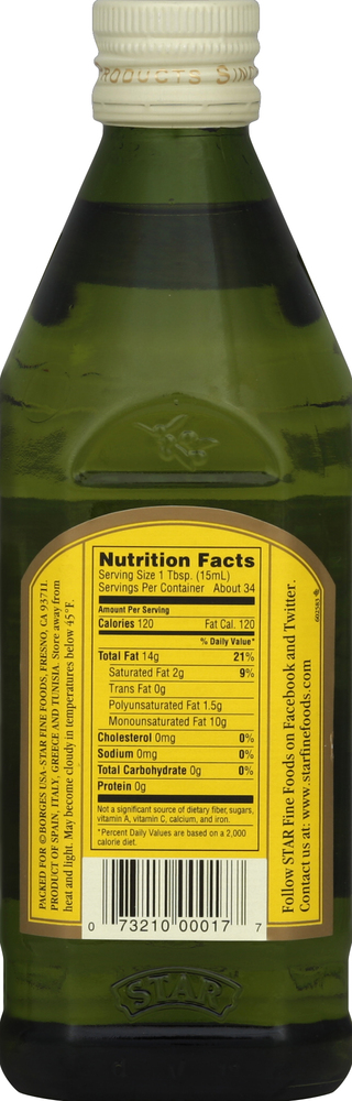 Star Olive Oil, Extra Light Tasting-Planogram-Back