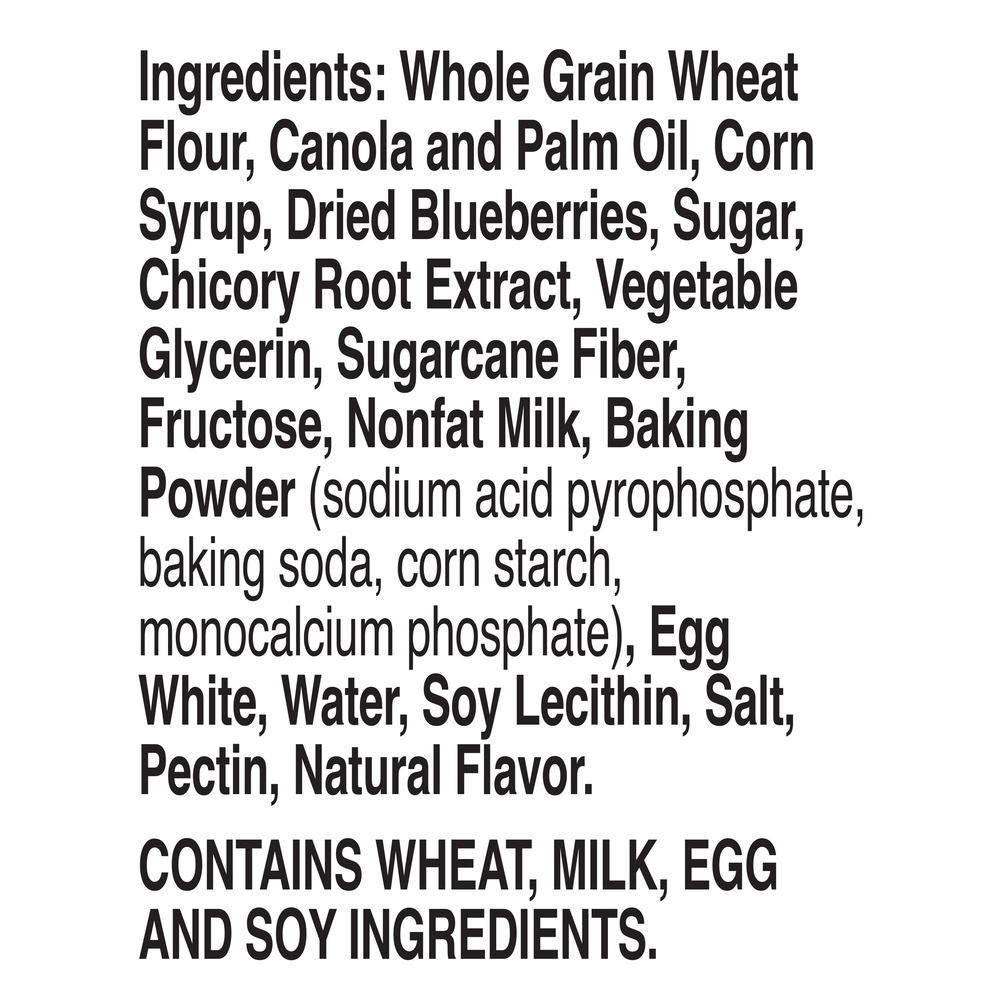 Nature Valley Muffin Bars, Blueberry-Ingredients