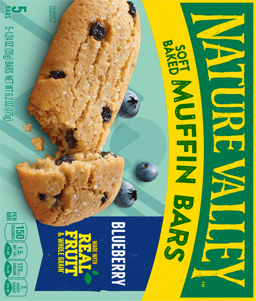 Nature Valley Muffin Bars, Blueberry-Planogram-Back