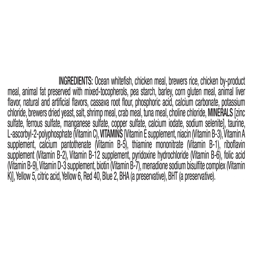 Friskies Party Mix Cat Treats, Beachside Crunch-Ingredients