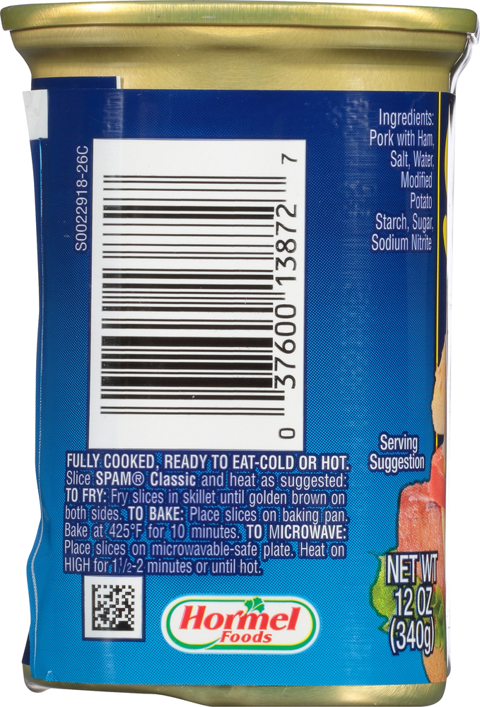 Spam Spam, Classic-Planogram-Left