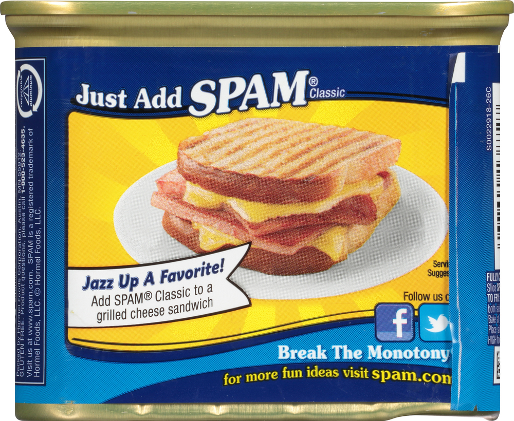 Spam Spam, Classic-Planogram-Back