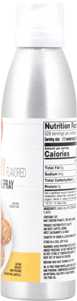 Raley's Nonstick Cooking Spray, Buttery Flavored-Planogram-Right