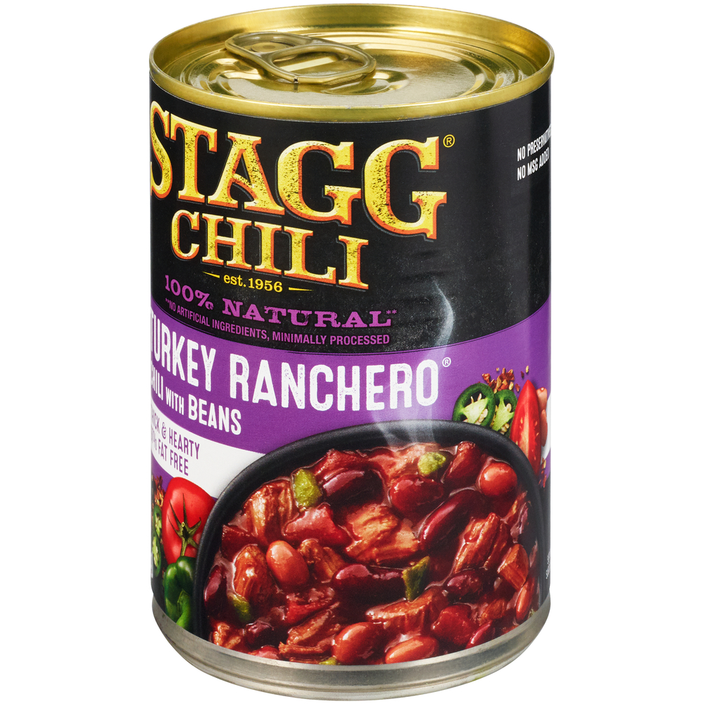 Stagg Chili Turkey Ranchero w/Beans Chili-Front-Right-Elevated