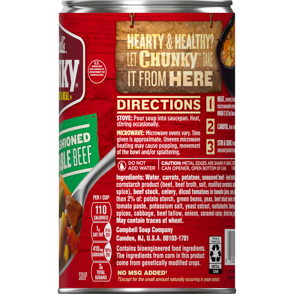 Campbell Soup Nutrition Label Ingredients Campbell Soup Introduces