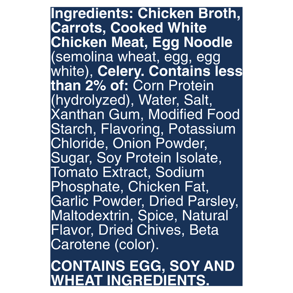 Progresso Soup, Light, Chicken Noodle-Ingredients