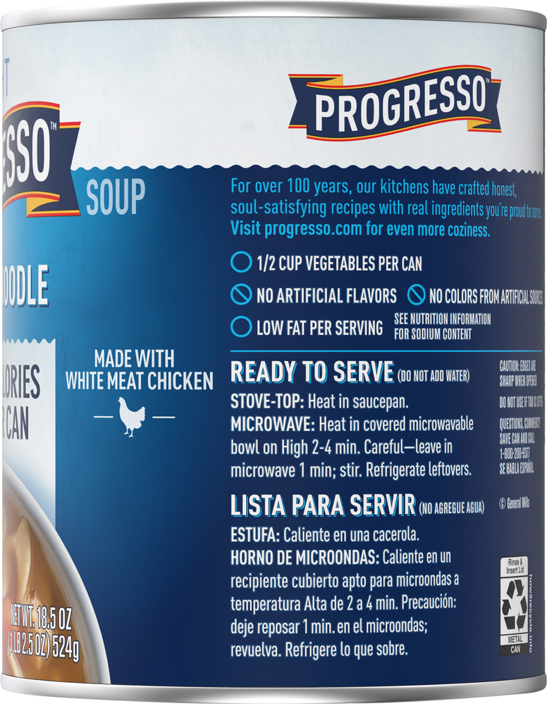 Progresso Soup, Light, Chicken Noodle-Planogram-Right