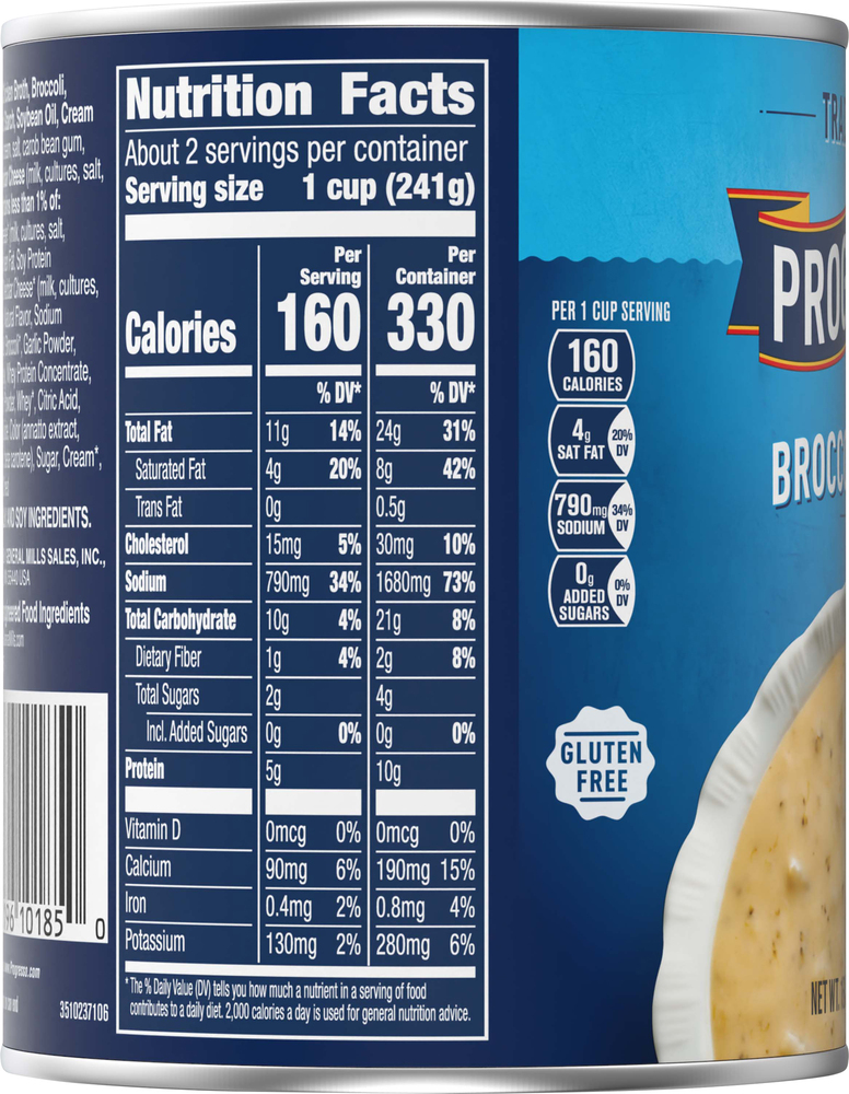Progresso Soup, Traditional, Broccoli Cheese-Planogram-Left