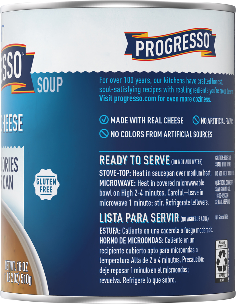 Progresso Soup, Broccoli Cheese, Light-Planogram-Right
