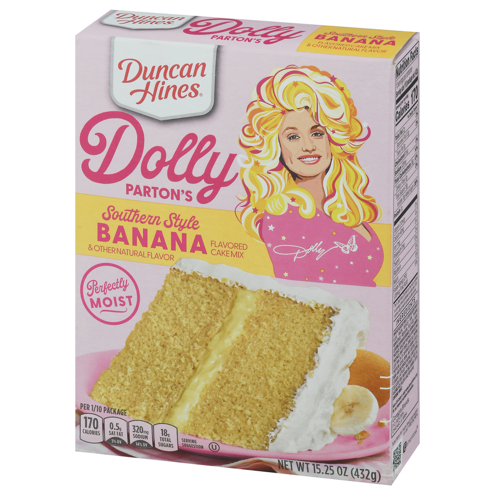 Duncan Hines Dolly Partons Cake Mix, Banana Supreme, Perfectly Moist ...