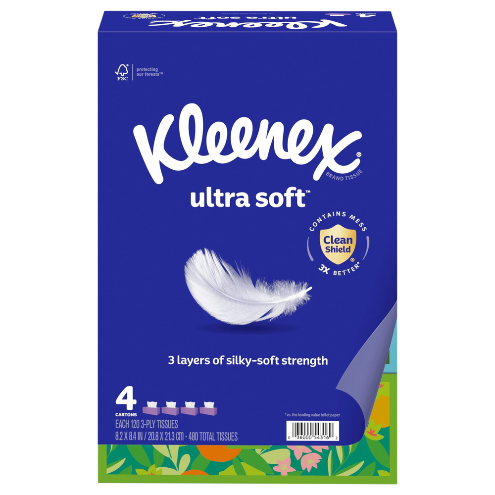 Kleenex Ultra Soft Tissues, 3-Ply-Ecom