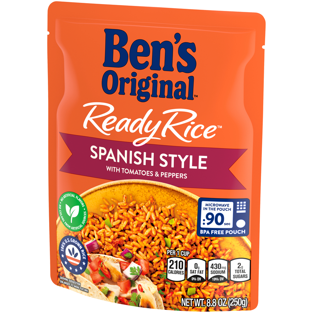 Ben's Original Ready Rice Rice, Spanish Style-Front-Right-Elevated