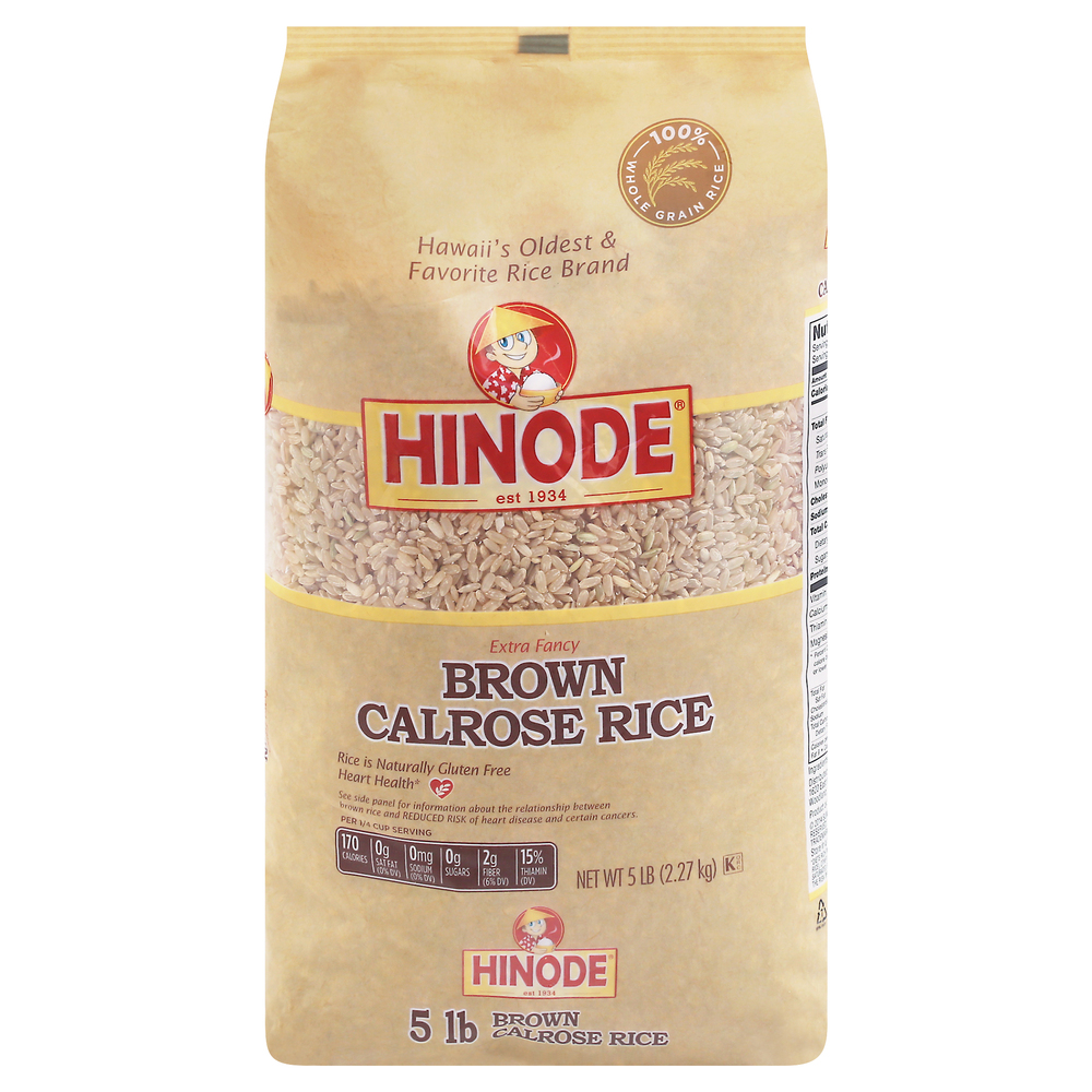 Hinode Calrose Rice, Brown, Extra Fancy-Ecom