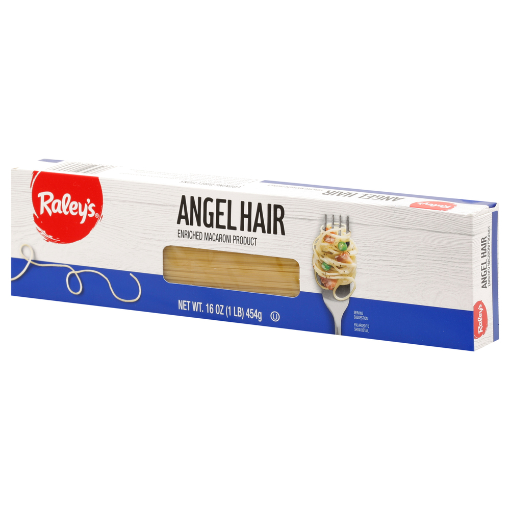 Raley's Angel Hair Pasta-Front-Right-Elevated
