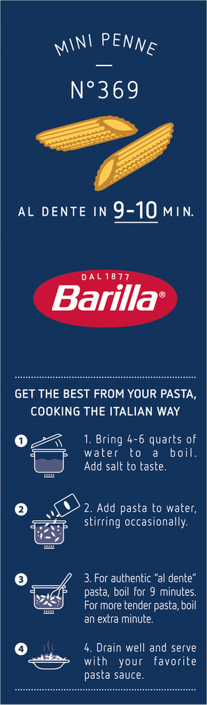 Barilla Mini Penne Pasta-Planogram-Left