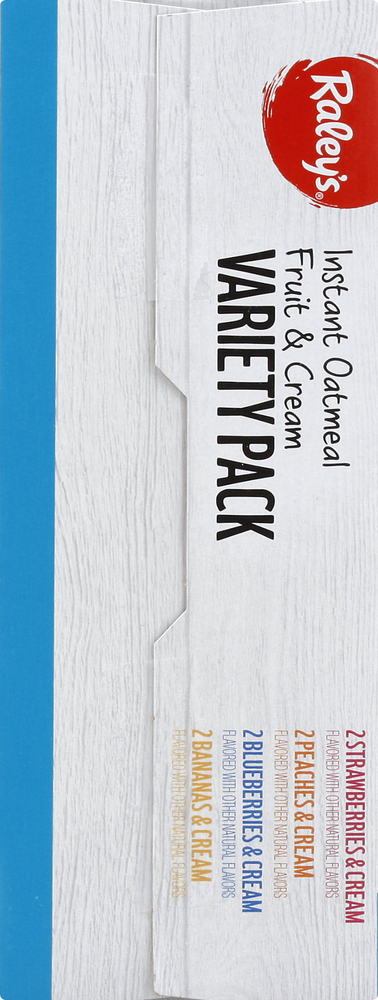 Raley's Instant Oatmeal Fruit And Cream Variety Pack-Planogram-Left