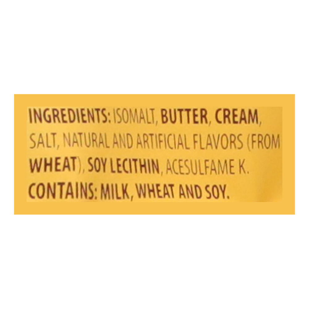 Werther's Original Sugar Free Caramel Hard Candies-Ingredients