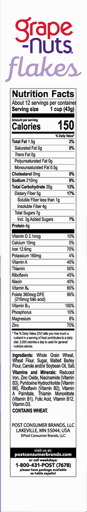 Grape-Nuts Cereal, Flakes-Planogram-Right