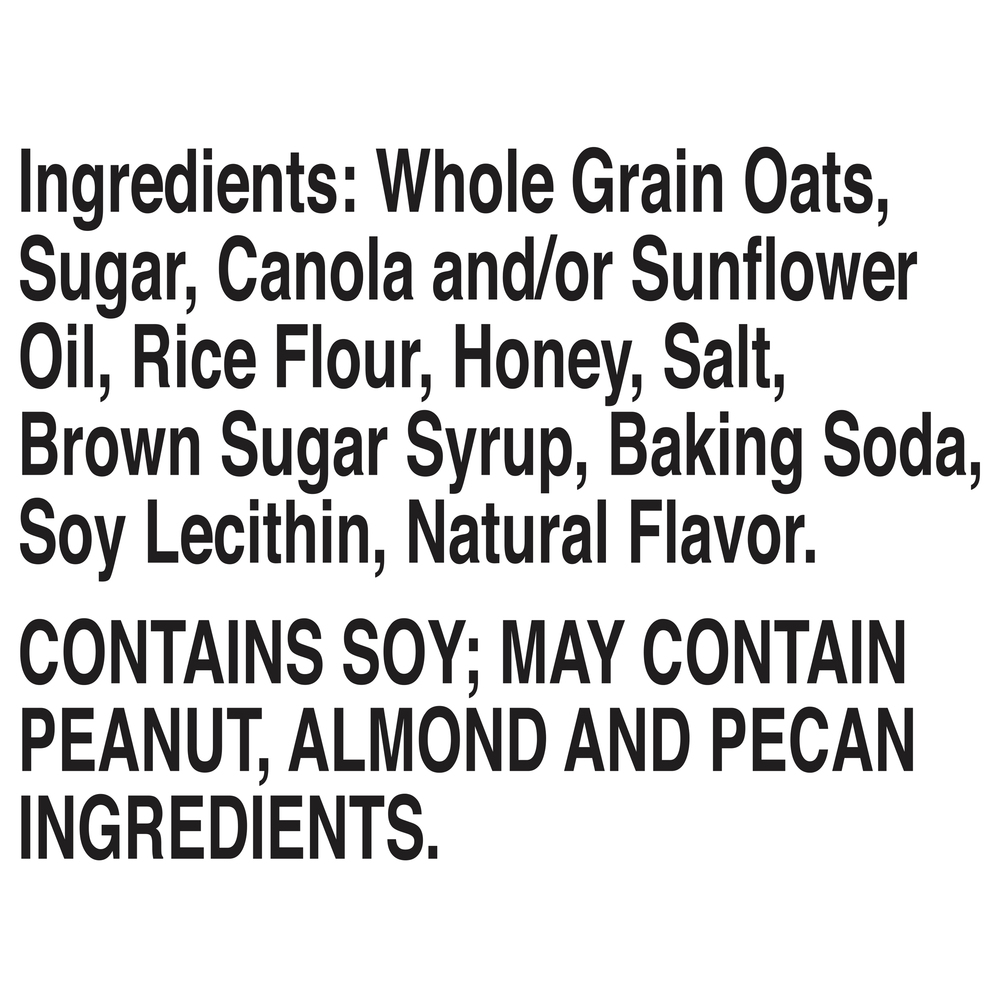 Nature Valley Crunchy Oats 'n Honey Granola Bars-Ingredients