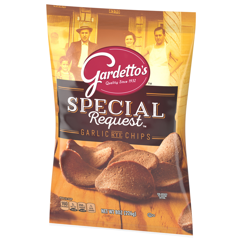 Gardetto's Special Request Chips, Special Request, Garlic Rye-Front ...