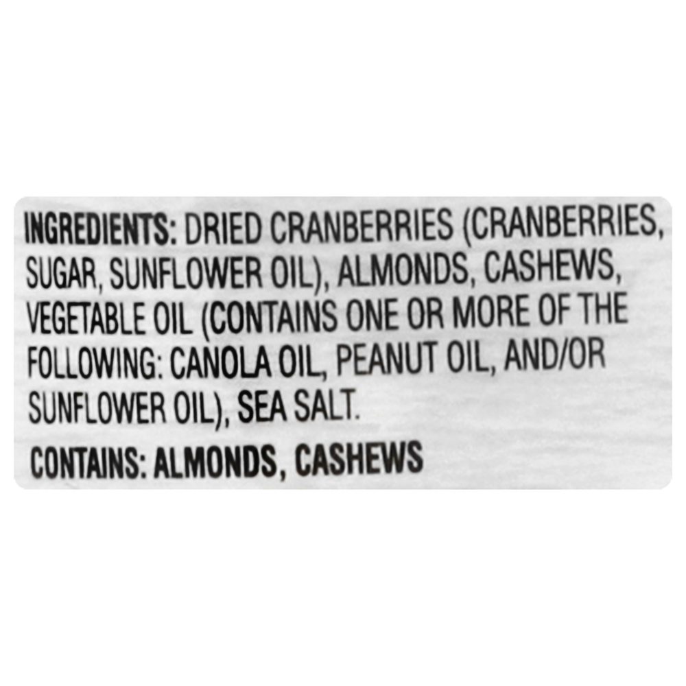 Raley's Sierra Adventures Trail Mix-Ingredients