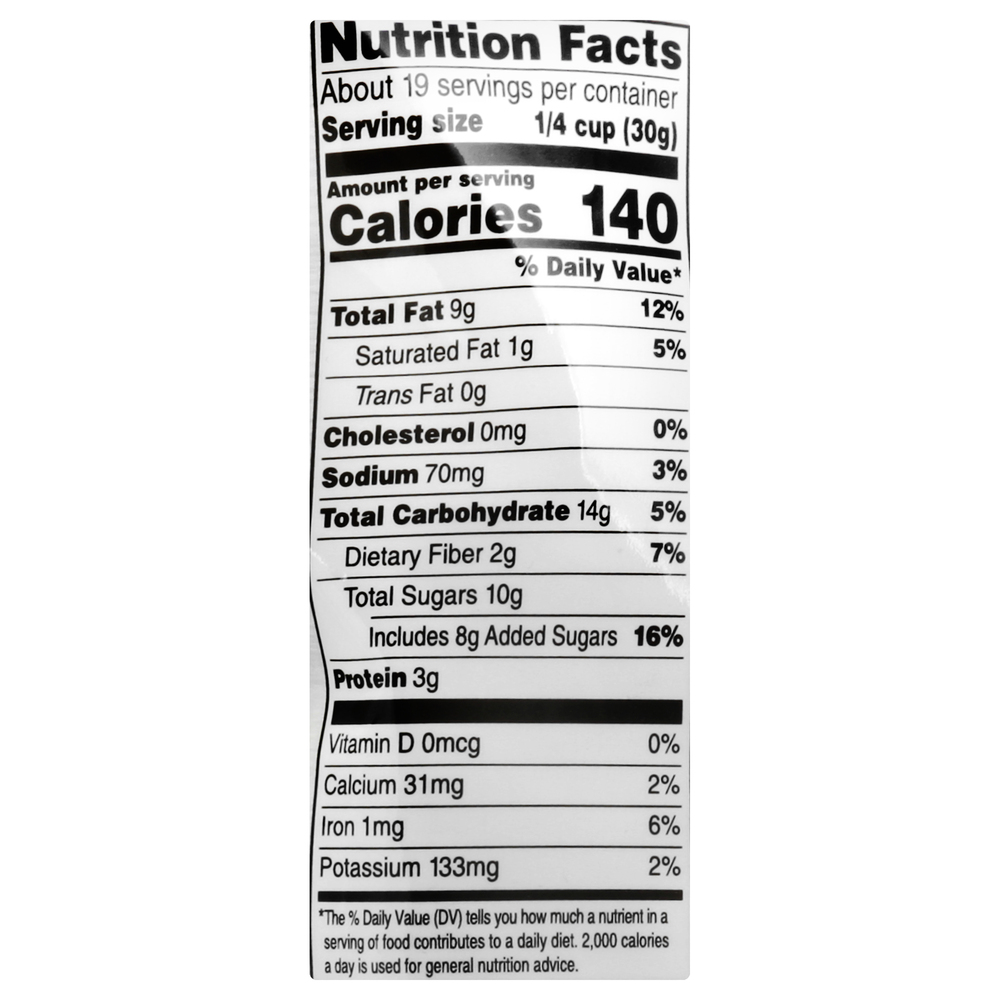 Raley's Sierra Adventures Trail Mix-Nutrition-Facts