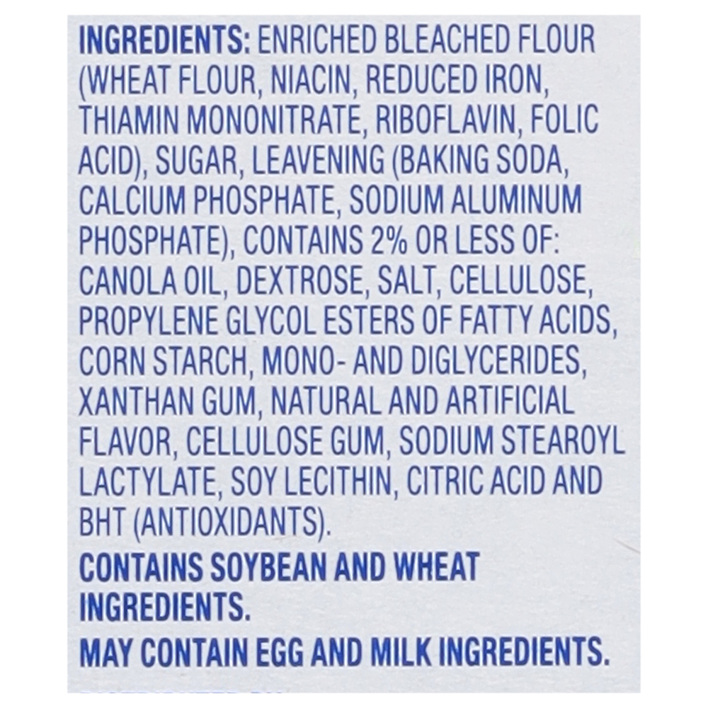 Pillsbury Moist Supreme Cake Mix, White-Ingredients