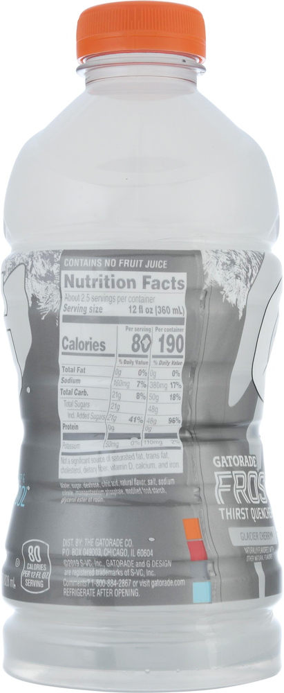 Gatorade Frost Ingredients List
