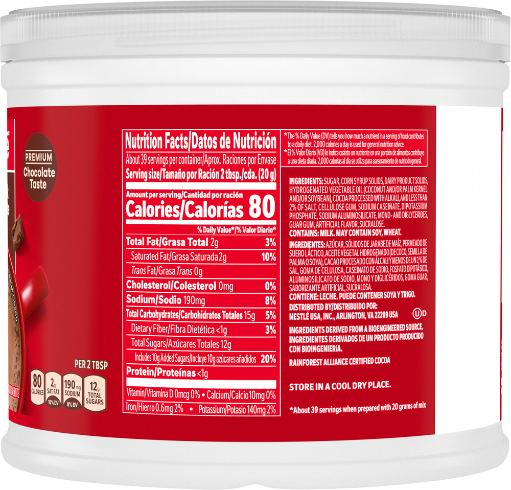 Nestle Hot Cocoa Mix, Classic Rich Milk Chocolate Flavor-Planogram-Right