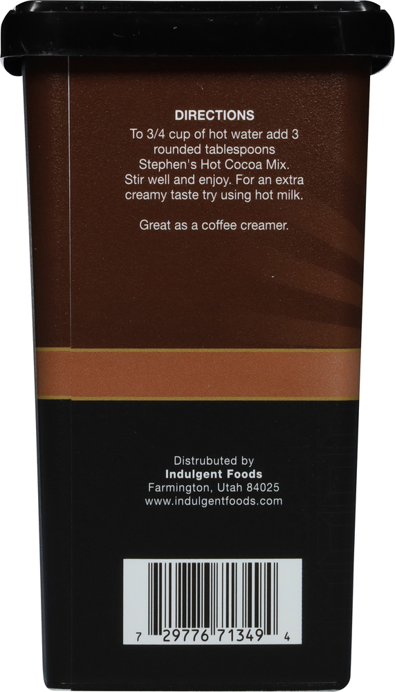 Stephen's Hot Cocoa, Gourmet, Dark Chocolate-Planogram-Left