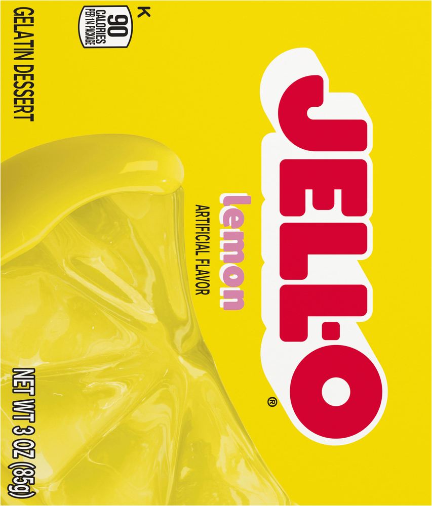 Jell-O Gelatin Dessert, Lemon-Planogram-Back