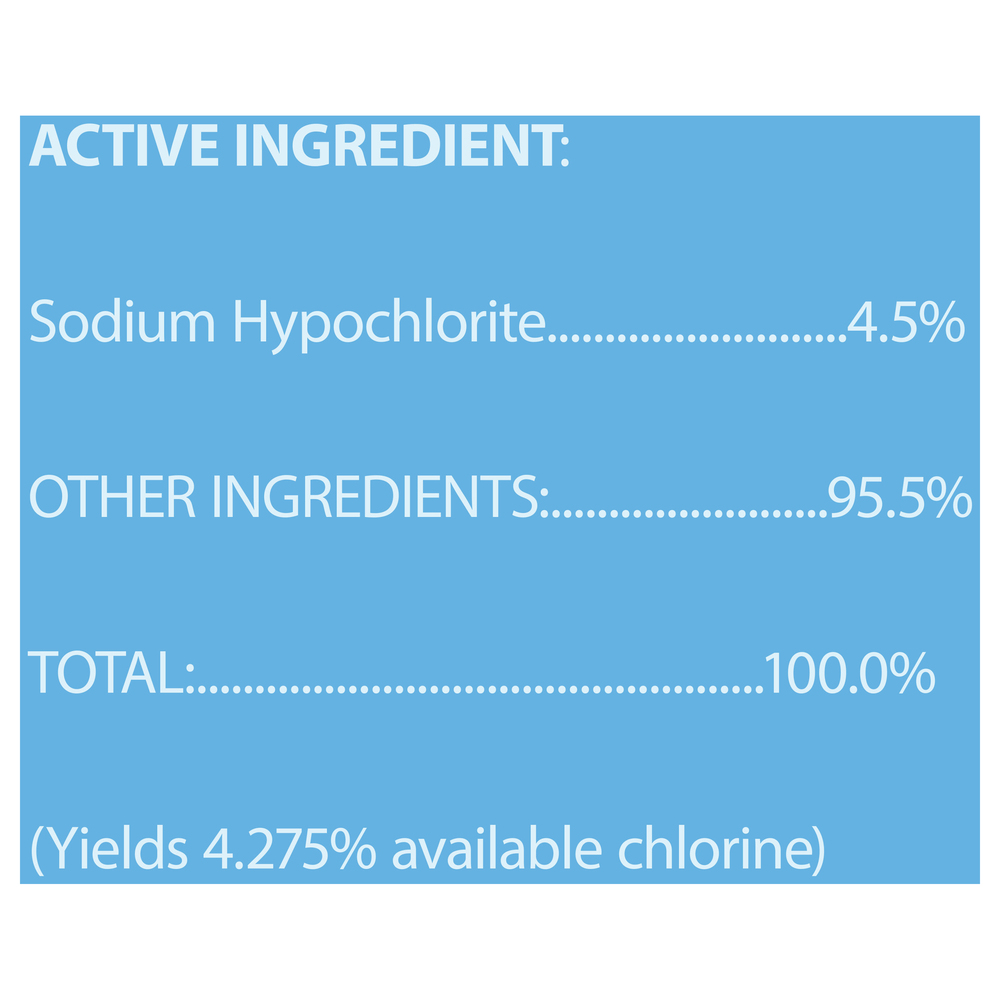 Clorox Bleach, No-Splash Formula-Ingredients