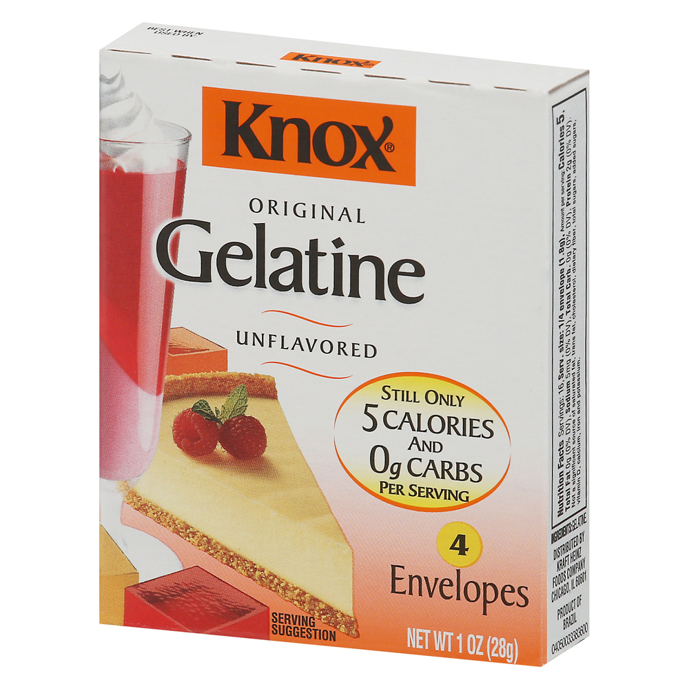 Knox Gelatine, Original, Unflavored-Front-Right-Elevated