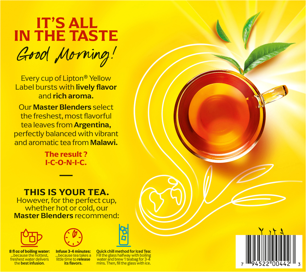 yellow label tea