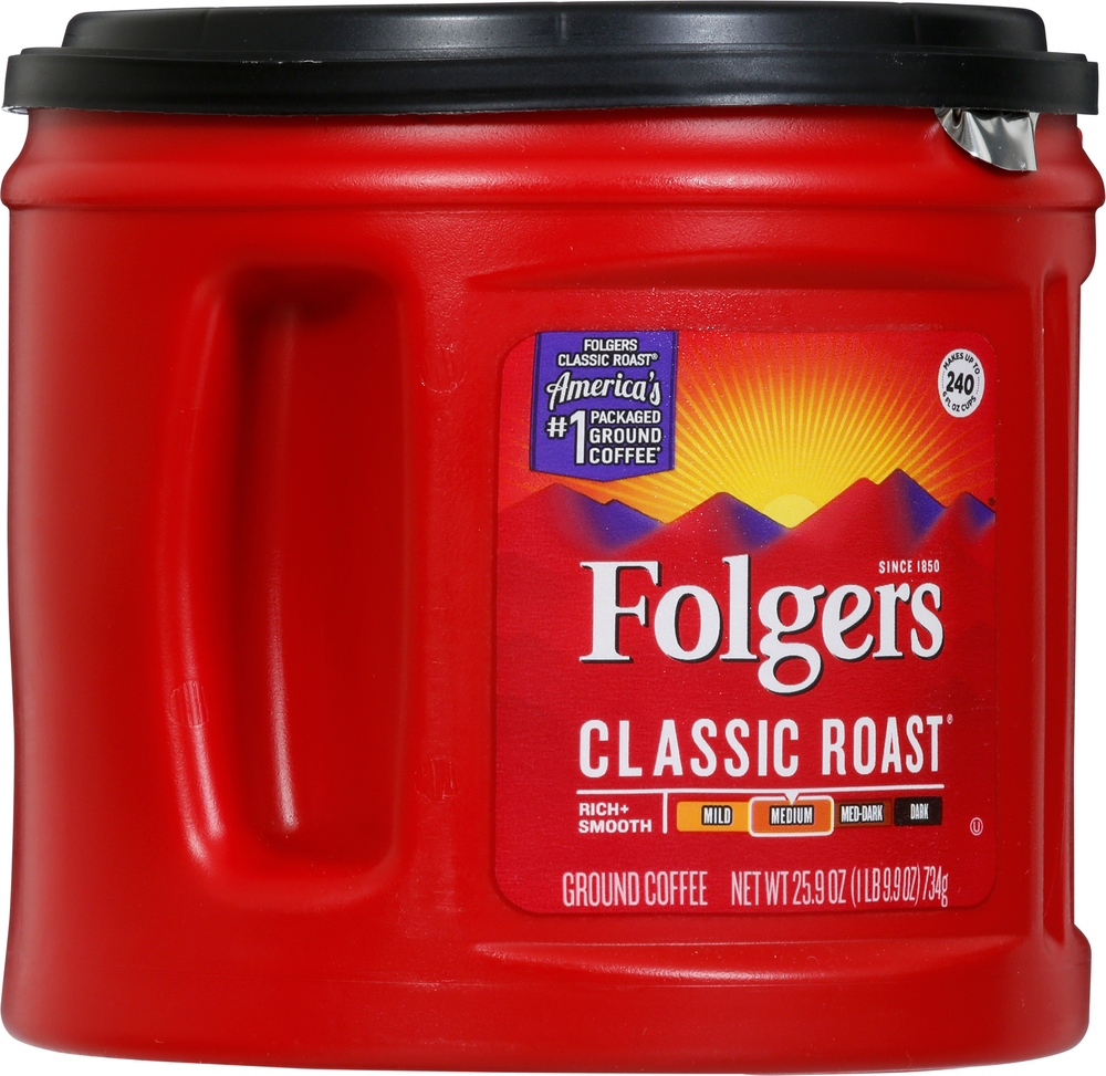 Folgers Coffee, Ground, Medium, Classic Roast-Planogram-Back