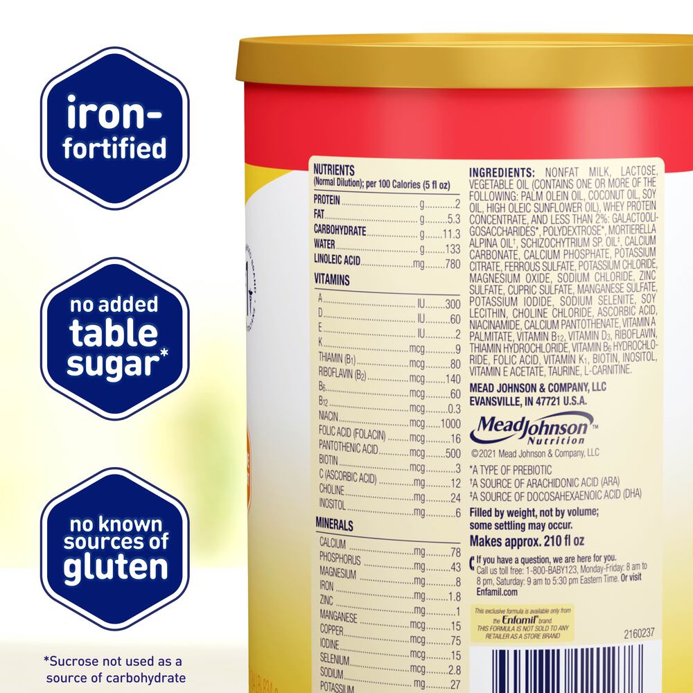 Enfamil Infant Formula, Infant-Nutrition-Facts
