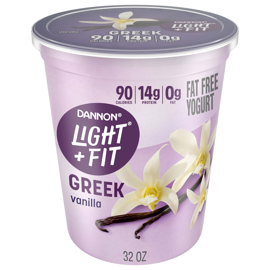 Dannon Light + Fit Yogurt, Fat Free, Greek, Vanilla-Hero