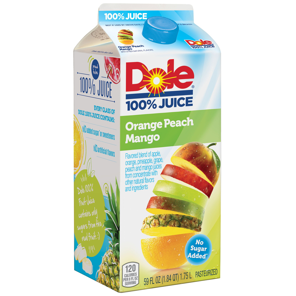 Dole Juice, Orange Peach Mango-Hero
