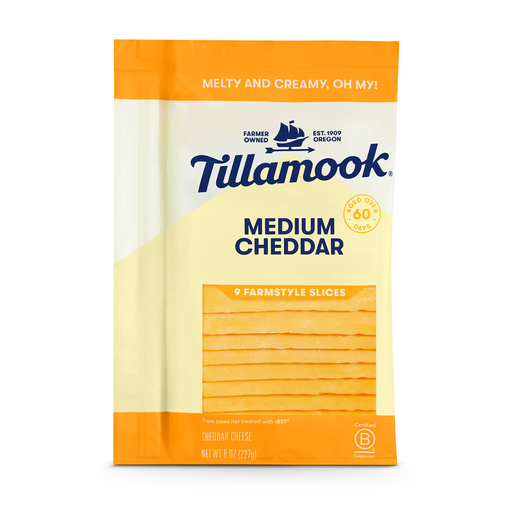 Tillamook Cheese, Medium Cheddar, Farmstyle Slices-Hero
