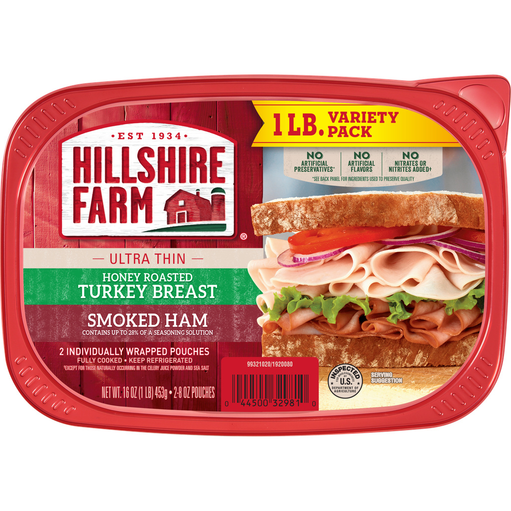 Hillshire Farm Ultra Thin Sliced Deli Lunch Meat, Honey Roasted Turkey ...