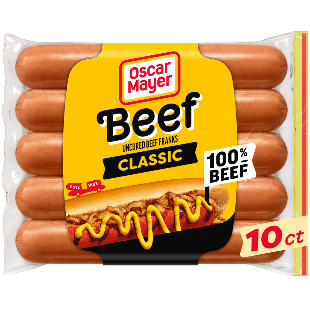Oscar Mayer Franks, Beef, Classic-Hero