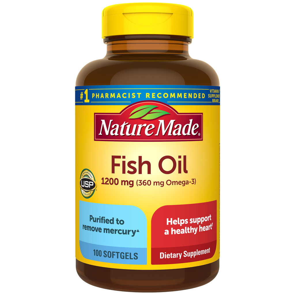 Nature Made Fish Oil, 1200 mg, Softgels-Hero
