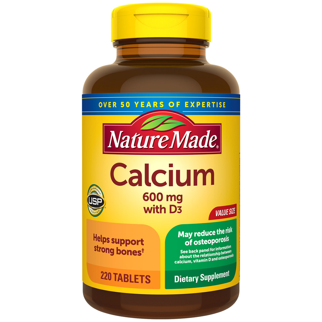 Nature Made Calcium, 600 mg, Tablets, Value Size-Hero
