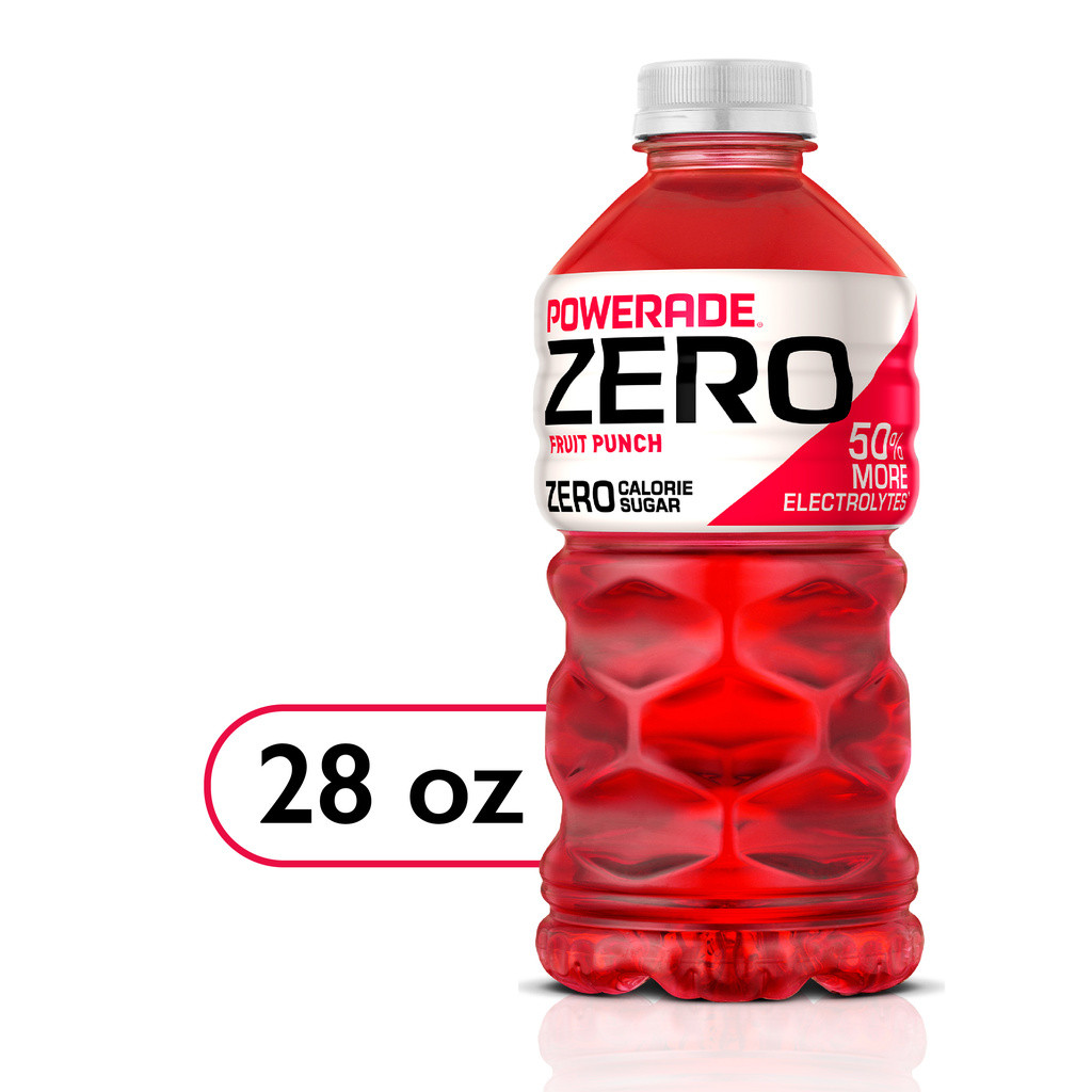 Powerade Zero Sports Drink, Zero Sugar, Fruit Punch-Hero