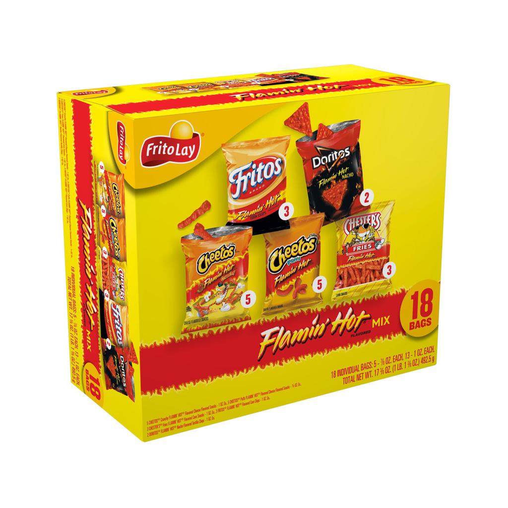 Frito Lay Snack Mix Flamin Hot Flavored Hero